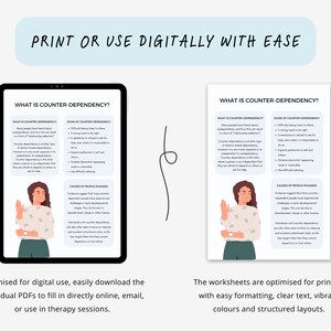 Counter Dependency Worksheets Bundle for Addressing Counter-dependency ...