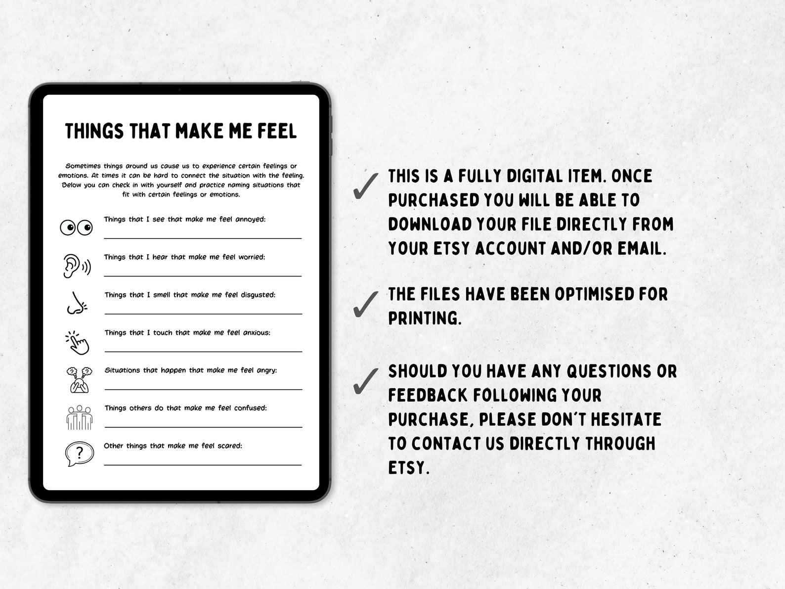 Feelings Worksheets For Kids Feelings Chart Poster Bundle Includes feelings-worksheets-for-kids-feelings-chart-poster-bundle-includes