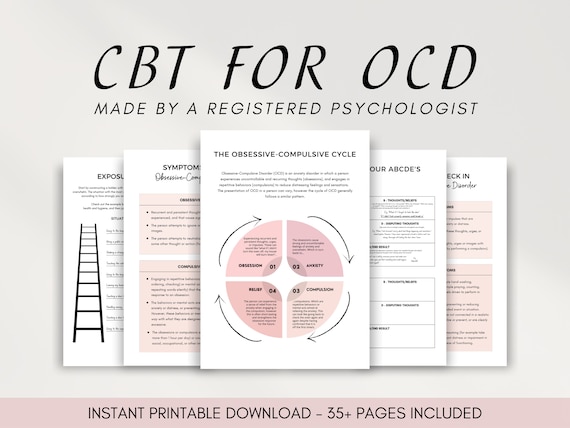Cognitive Behavioral Therapy Worksheets For Ocd PLR Worksheets