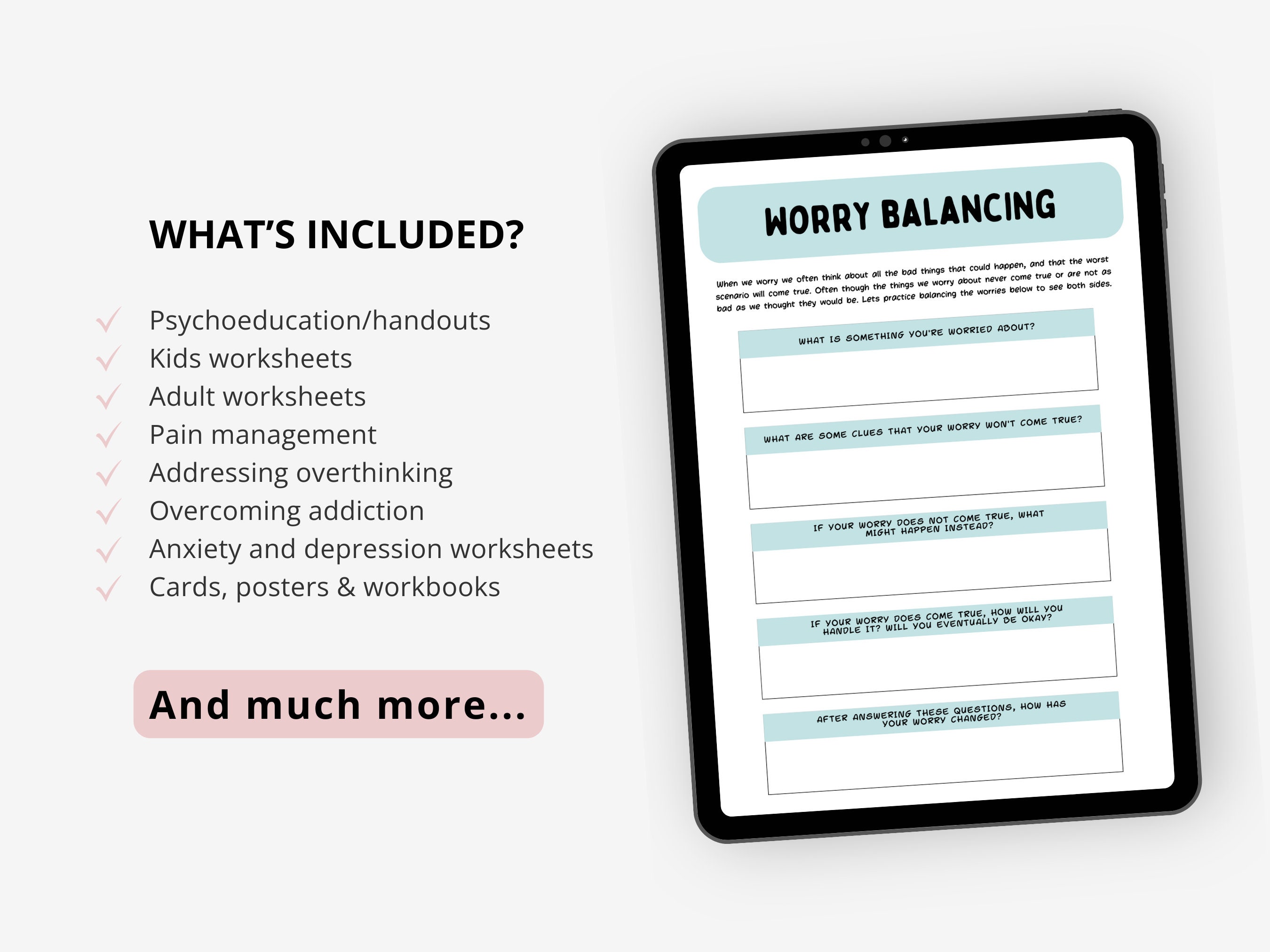 CBT Mega Bundle Lifetime Shop Access for Therapist or Counselor, CBT Worksheets for Kids and ...