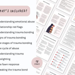 Emotional Abuse Psychoeducation Therapy Worksheets for Understanding ...