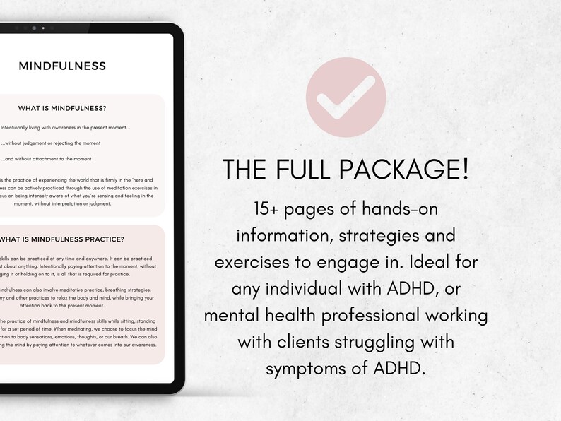 ADHD Chore Chart & Checklist Bundle: Goal Planning Worksheets (digital ...