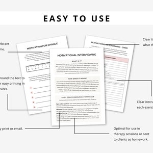 MI Therapy Toolbox: Motivational Interviewing Worksheets (digital ...