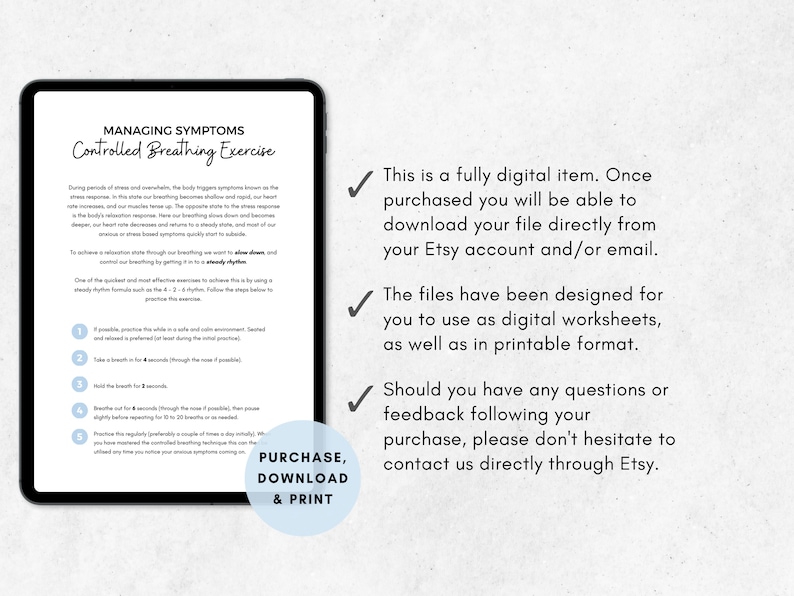 CBT for Eating Disorders Worksheets: Therapy Handouts (printable ...