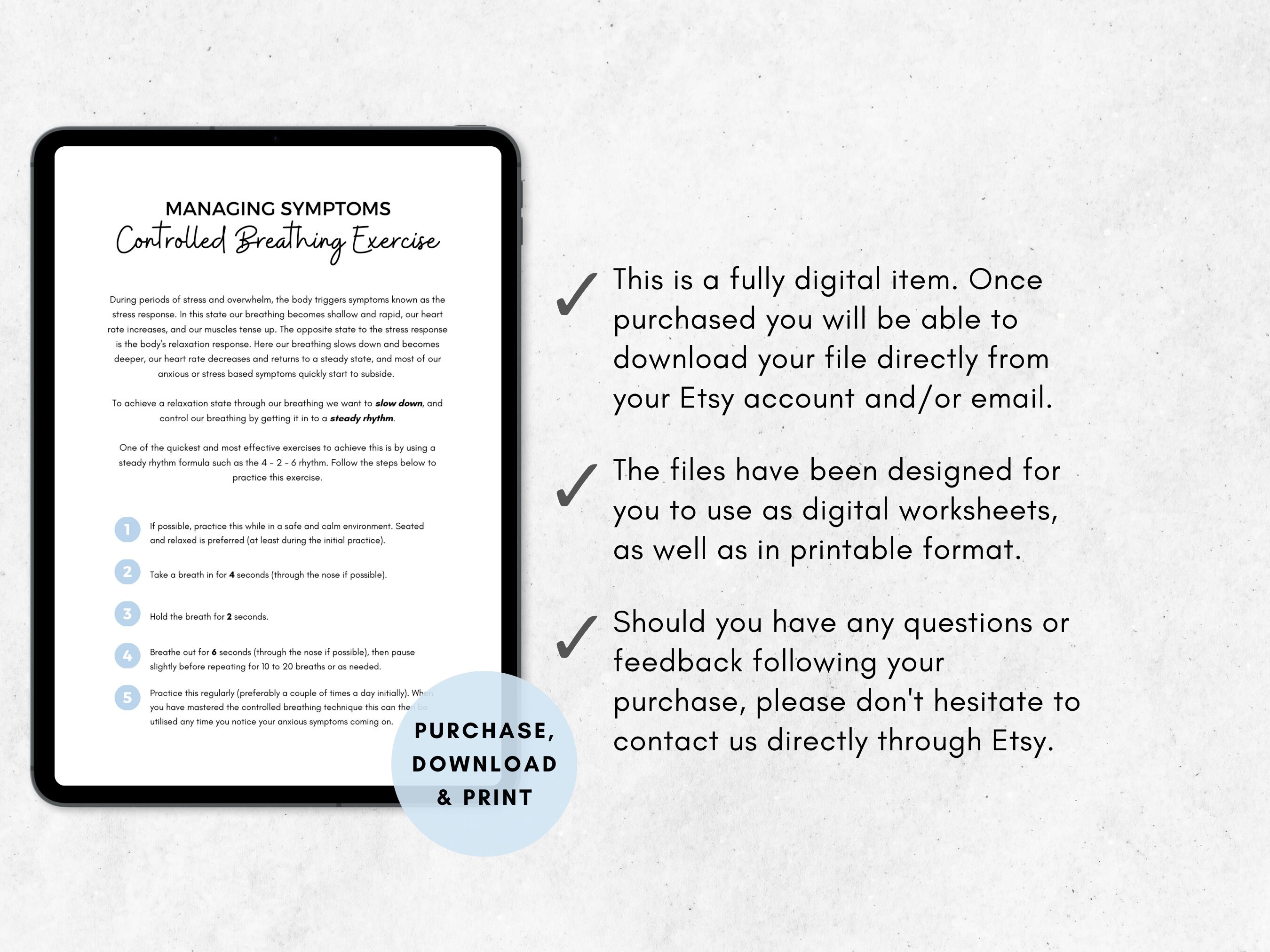 CBT for Eating Disorders Worksheets: Therapy Handouts (printable ...