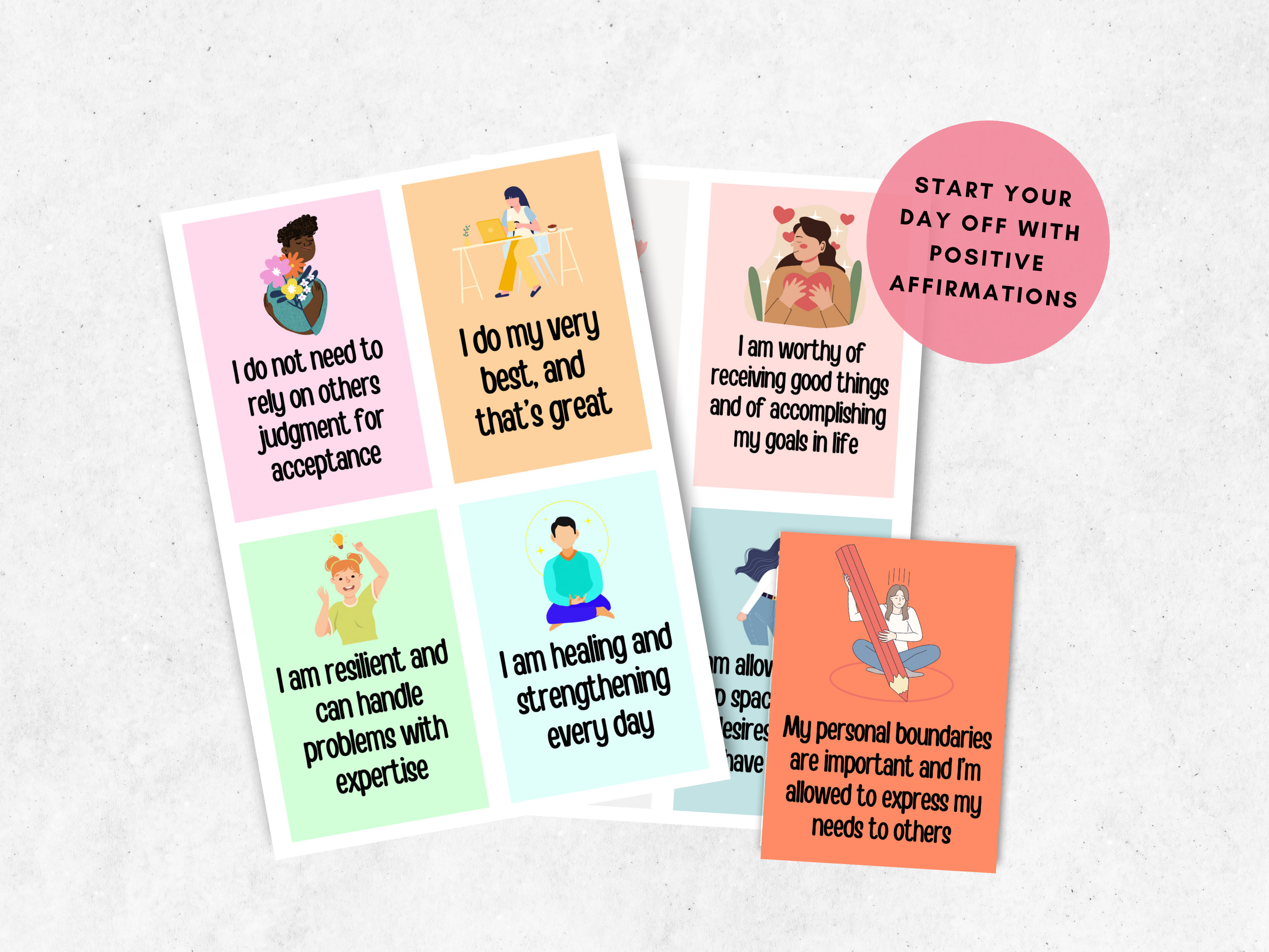 ADHD Worksheets Mega Bundle Anxiety Coping Skills Positive Affirmation ...