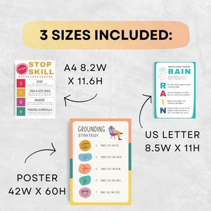 Grounding Poster Bundle for Mental Health | Grounding Exercise Digital ...