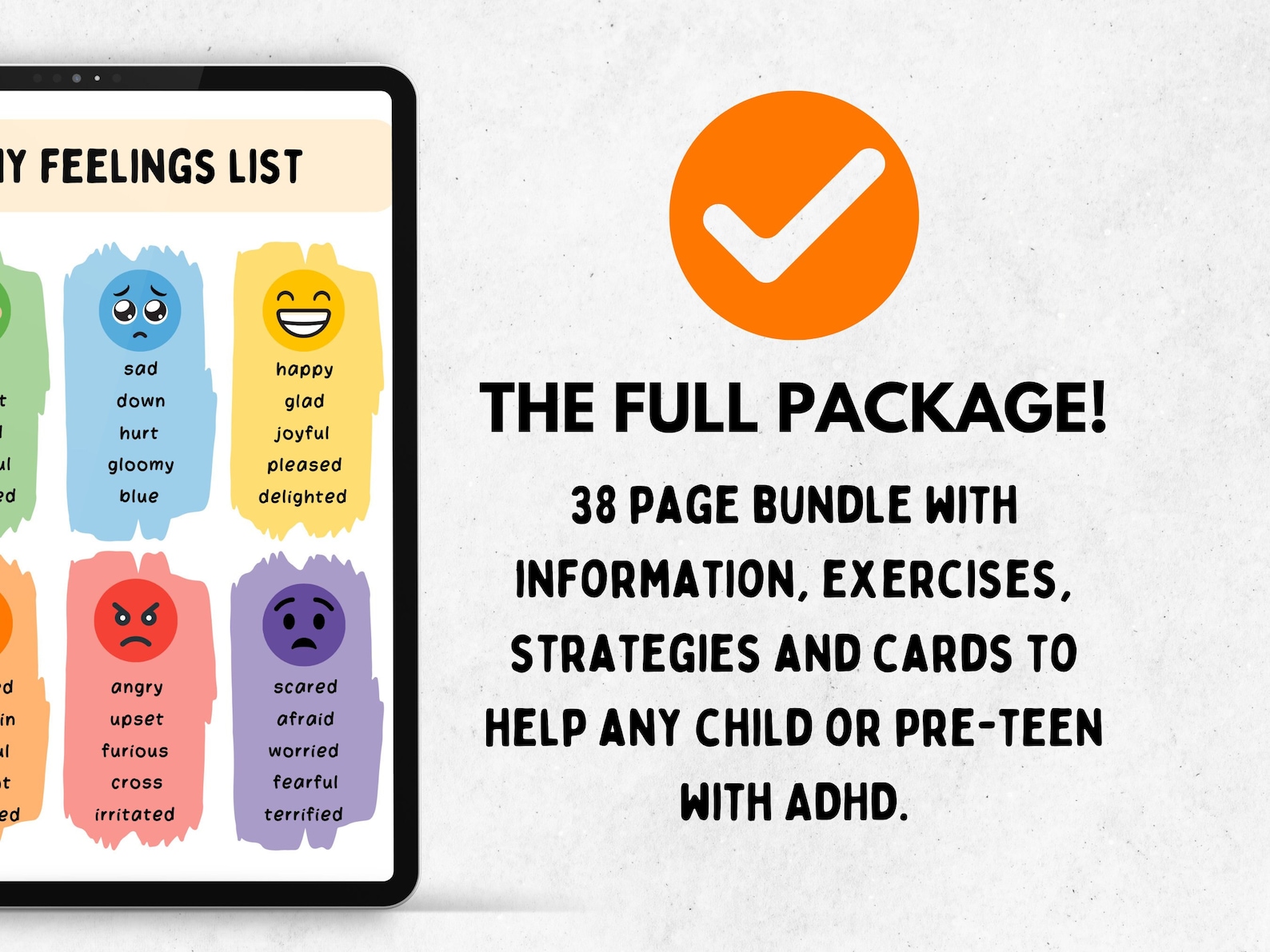 ADHD Worksheets Mega Bundle for Kids, Practical Tools for Emotional ...
