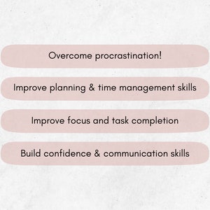 Overcoming Procrastination Worksheets Bundle With Coping Skills for ...