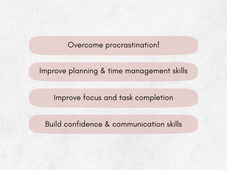 Overcoming Procrastination Worksheets Bundle With Coping Skills for ...