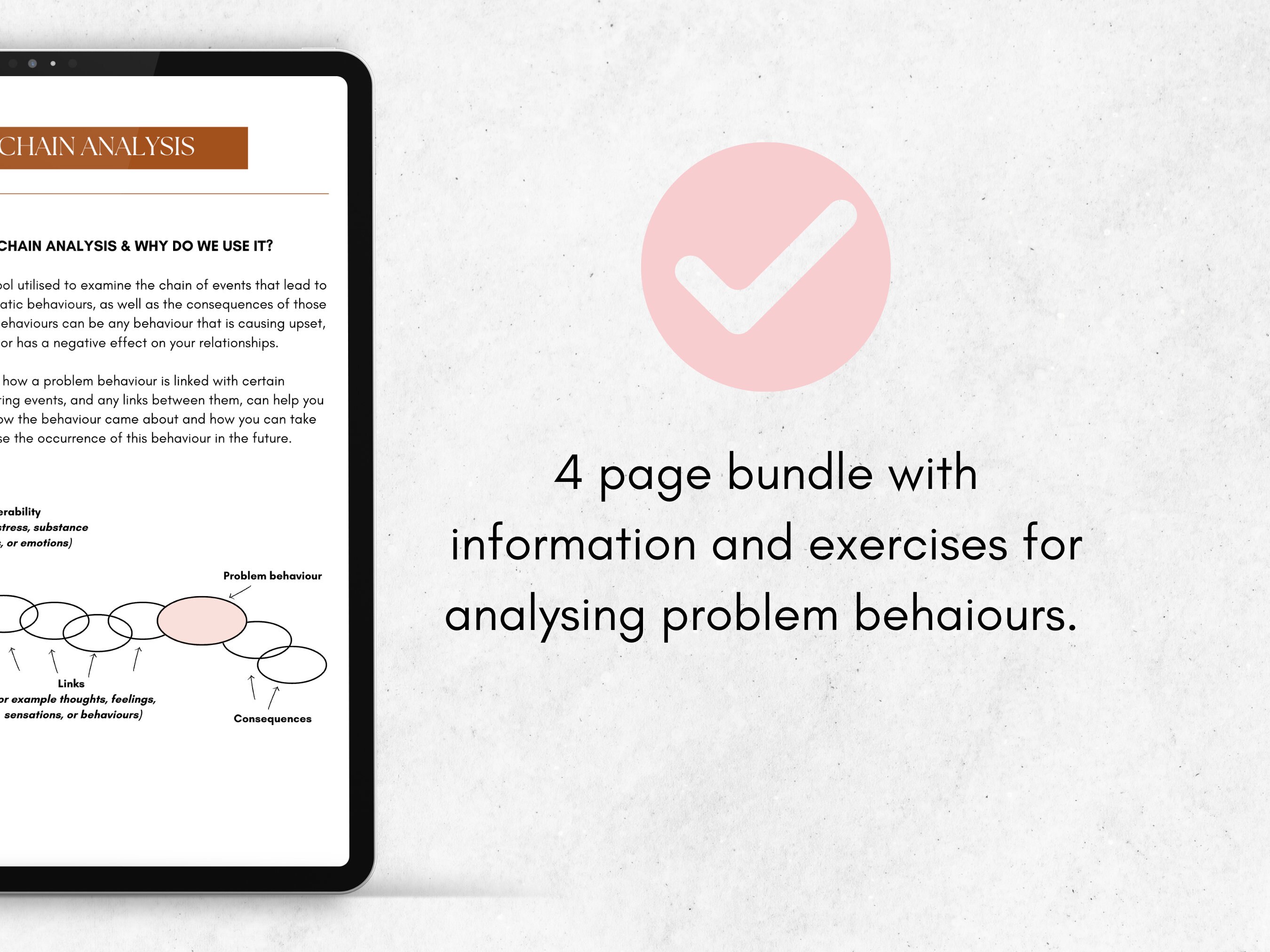 DBT Behavioural Analysis Worksheets, Therapist Resource for Emotional ...