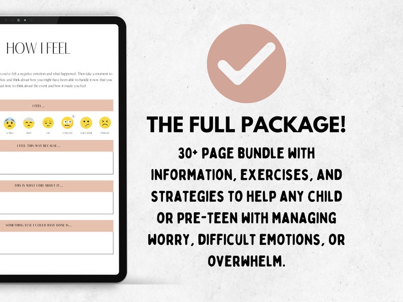 CBT Worksheets for Kids Therapy Bundle CBT Worksheets Anxiety Bundle ...