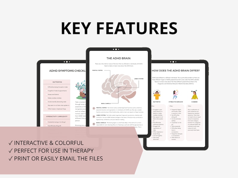ADHD Education Worksheets: Neurodiversity Coping Skills (digital ...