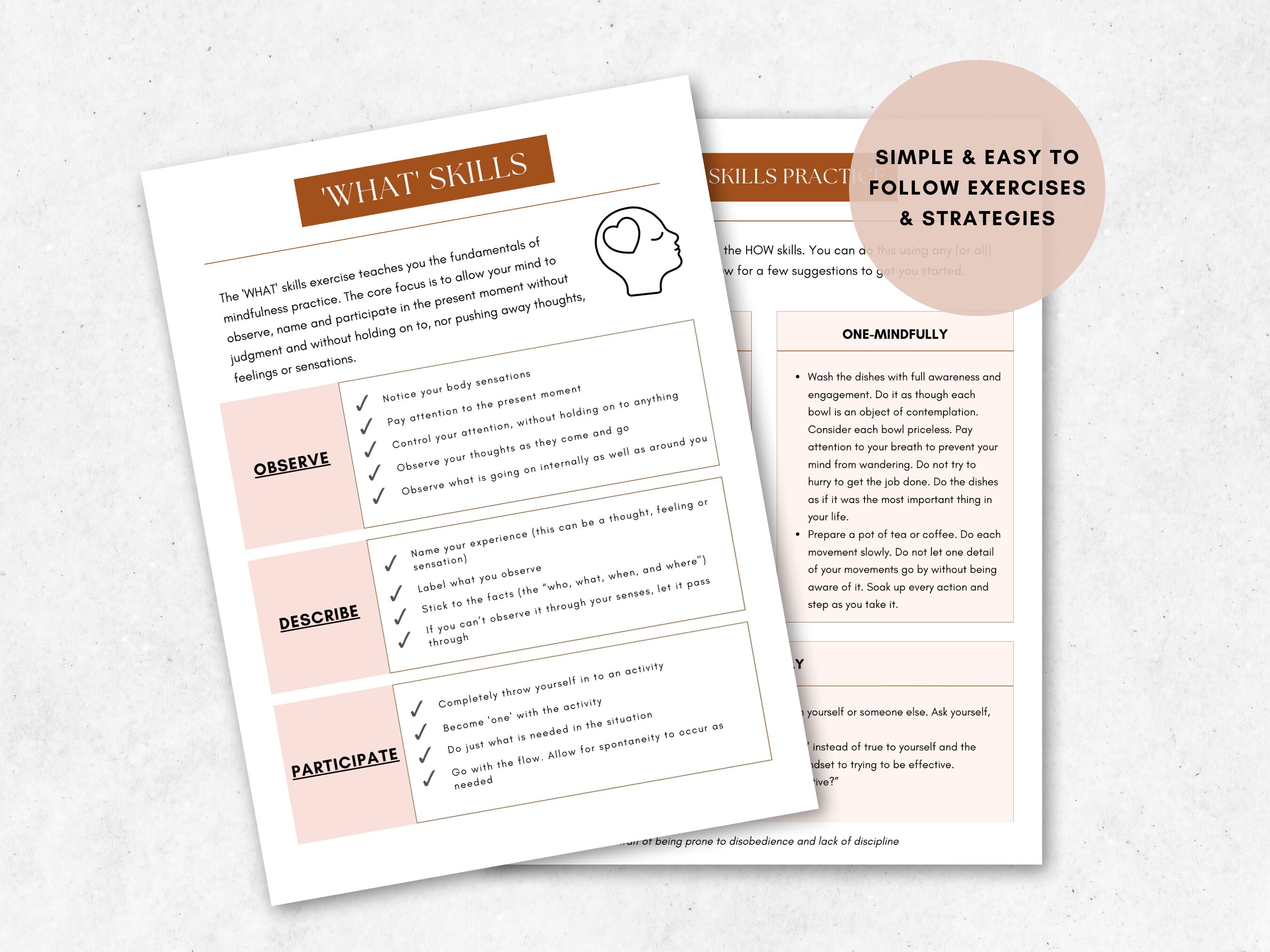 Dialectical Worksheets Therapist Resource, Core DBT Skills Therapy ...