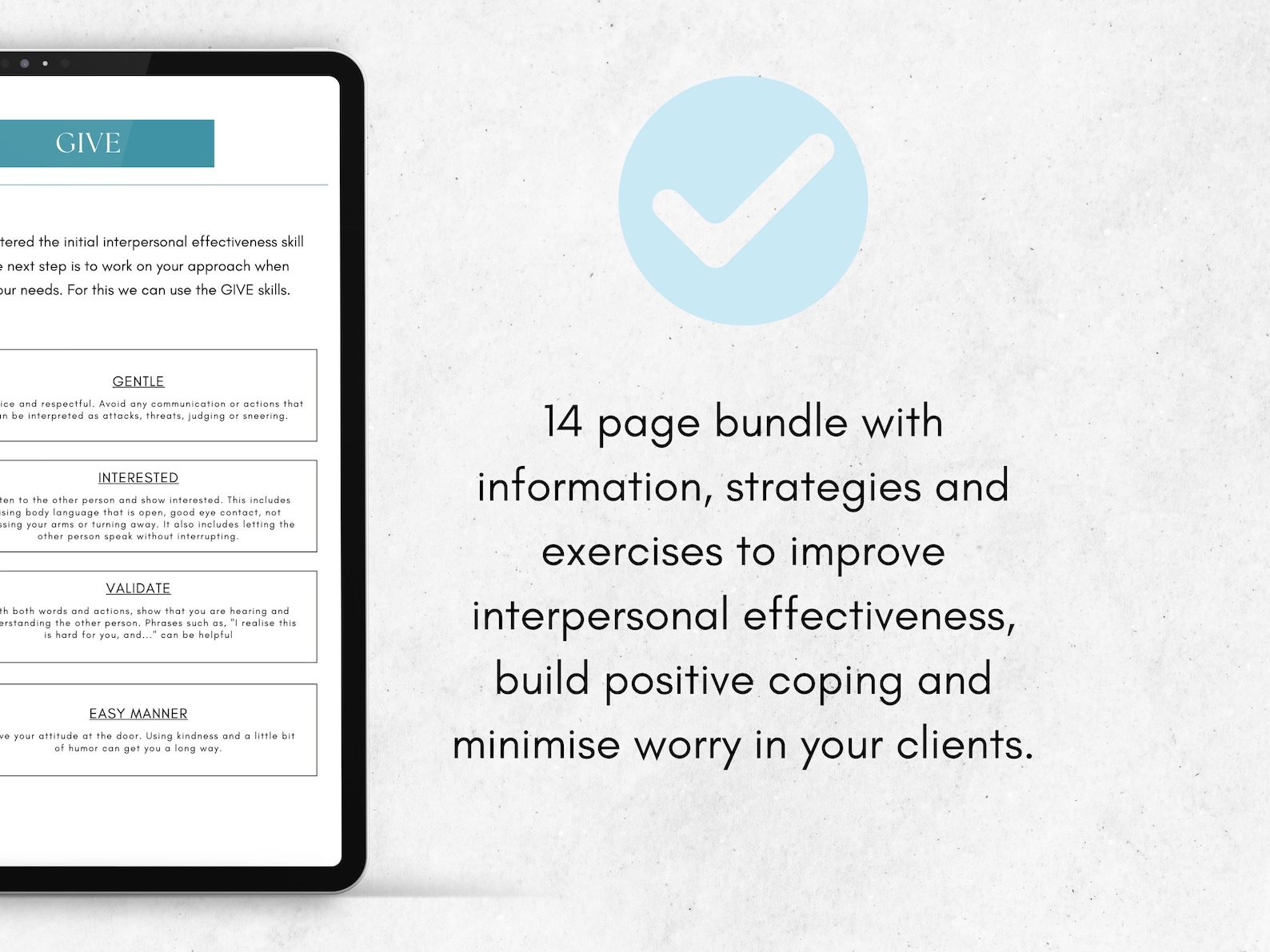 DBT Communication Skills Worksheets: Interpersonal Effectiveness ...