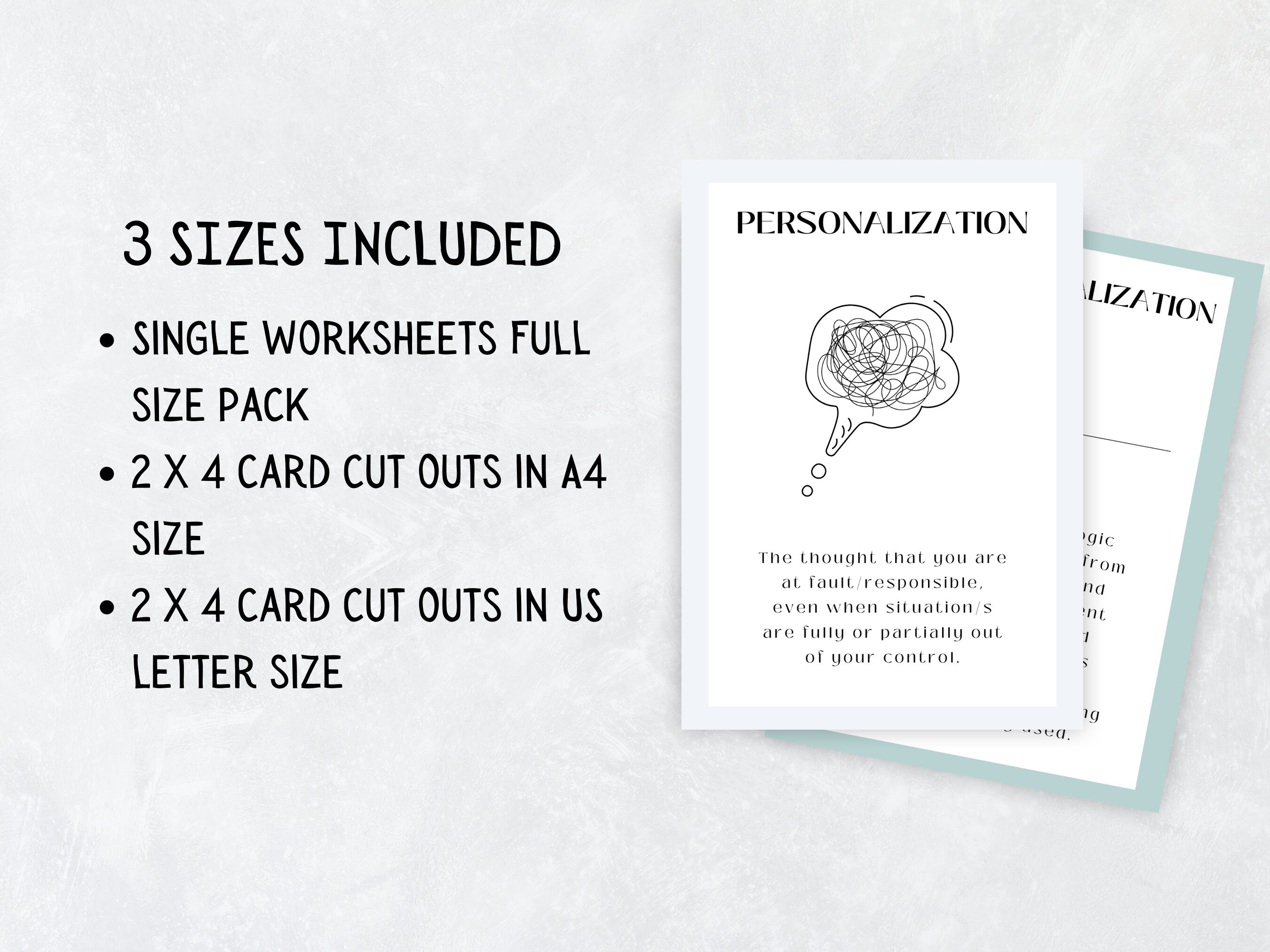 Cognitive Distortion Coping Skills Cards CBT Therapy Cards - Etsy