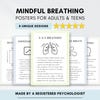Breathing Cards, Calming Corner, Mental Health, Grounding Technique ...