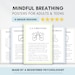 Mindfulness Breathing for Kids, Breathing Exercise Posters, Calming ...