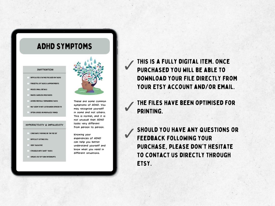 ADHD Worksheet for Kids ADHD Coping Skills for Kids Bundle ADHD ...