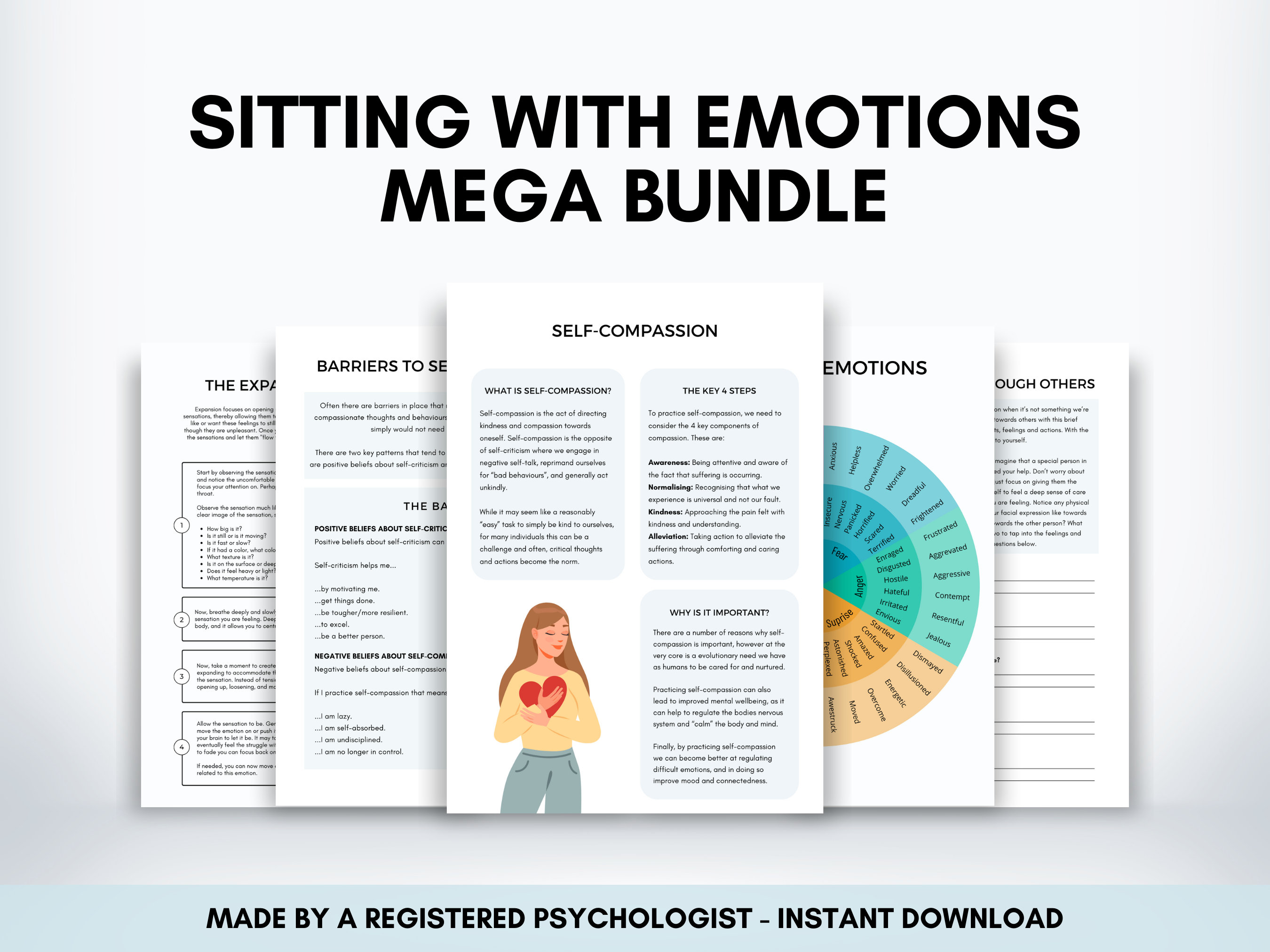 Sitting With Emotions Mega Bundle for Adults and Teens to Learn ...