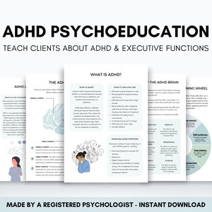 Adhd Education Workbook for Adults - Etsy