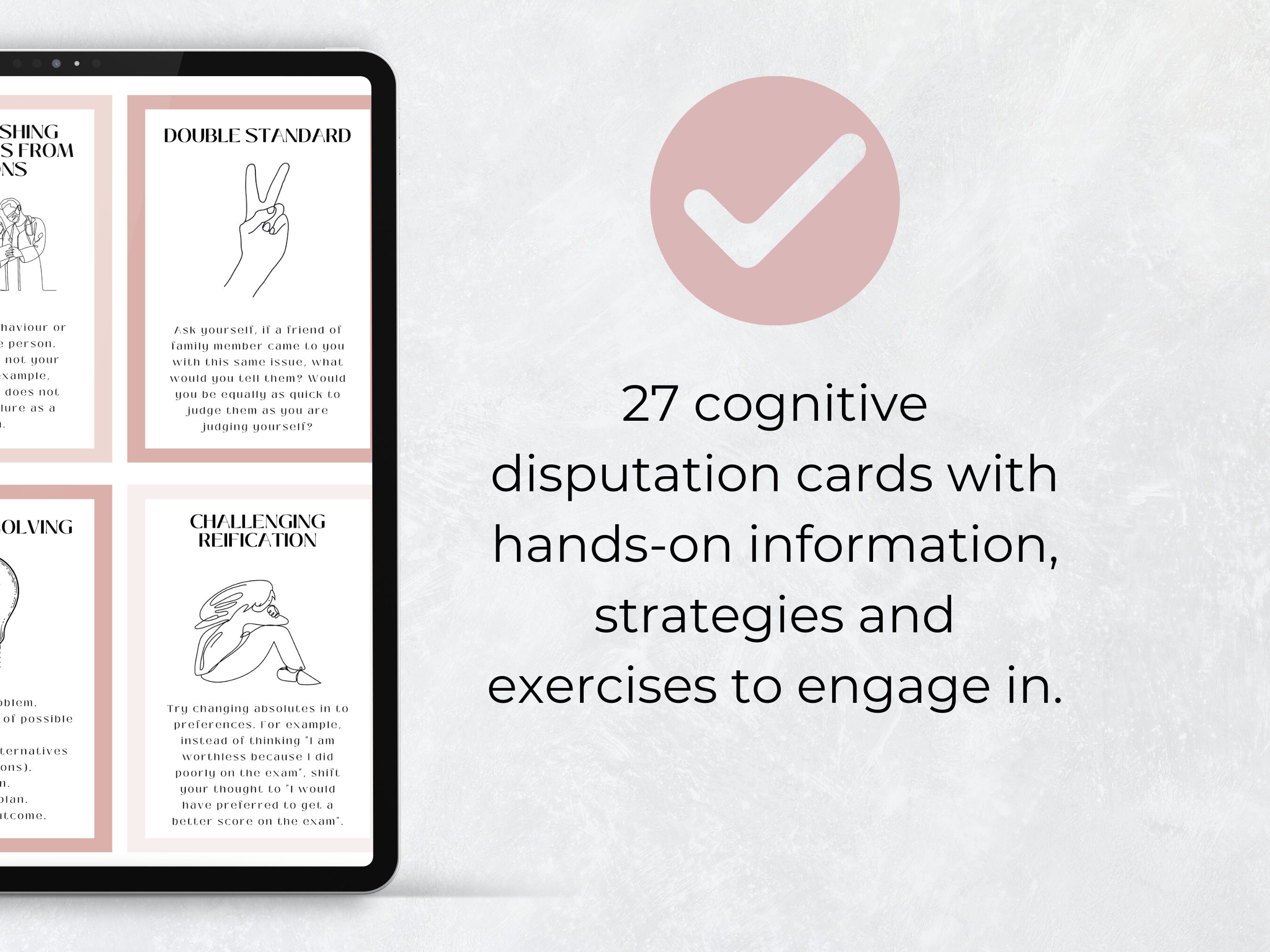 Cognitive Distortions Cards: Thought Challenging, Therapist Resources ...