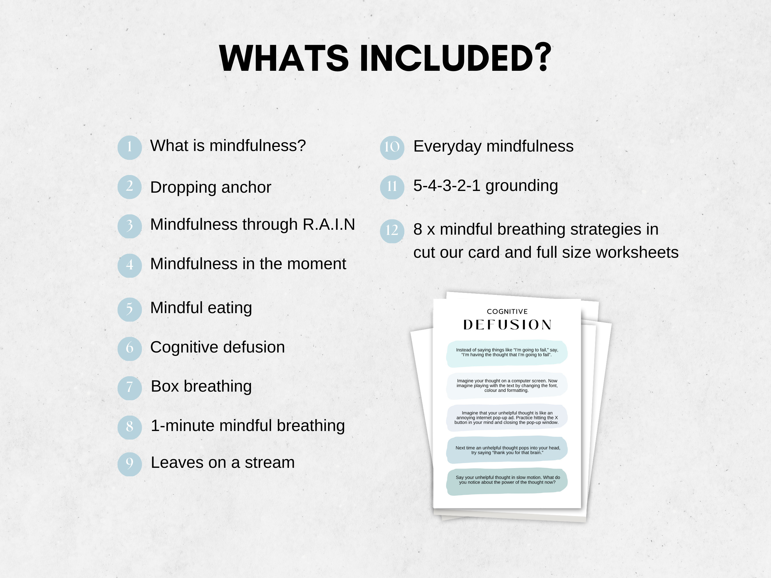 Mindfulness Mega Bundle: Worksheets & Breathing Cards for Teens and ...