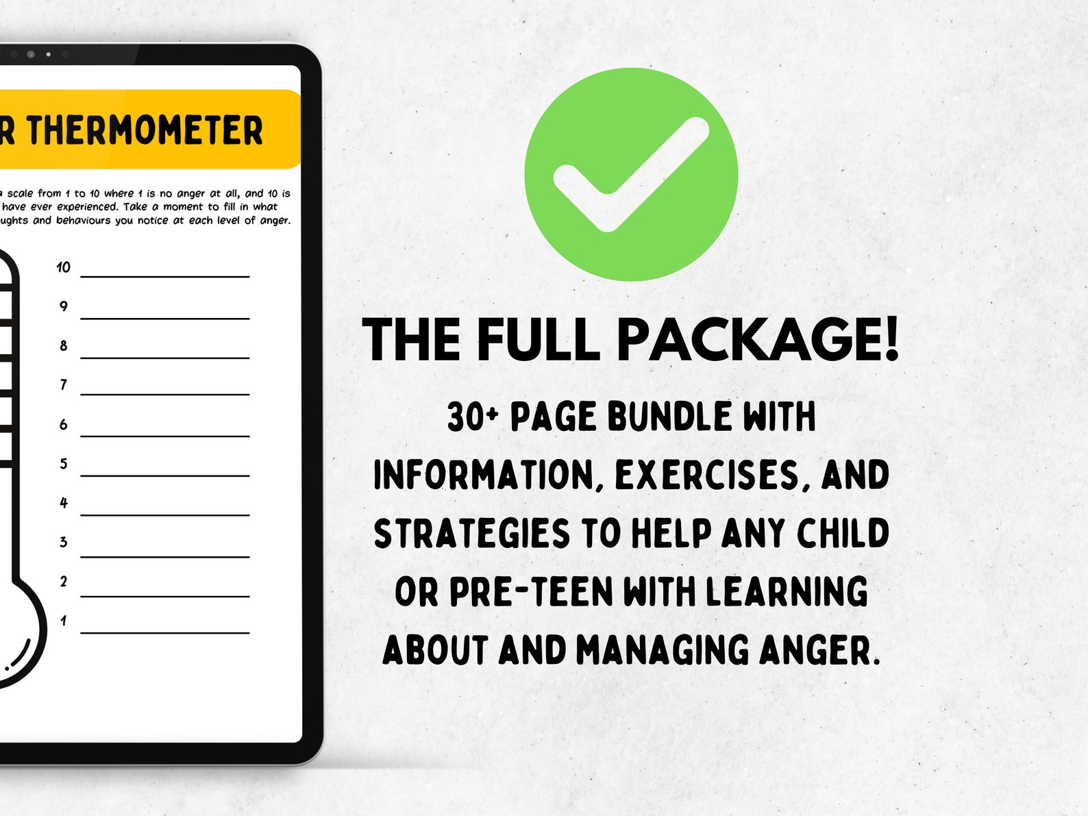 Anger Worksheets Kids Therapy Bundle | Kids Anger Management Worksheets ...