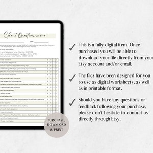 Therapy Intake Form Bundle, New Client Questionnaire, Psychotherapy ...