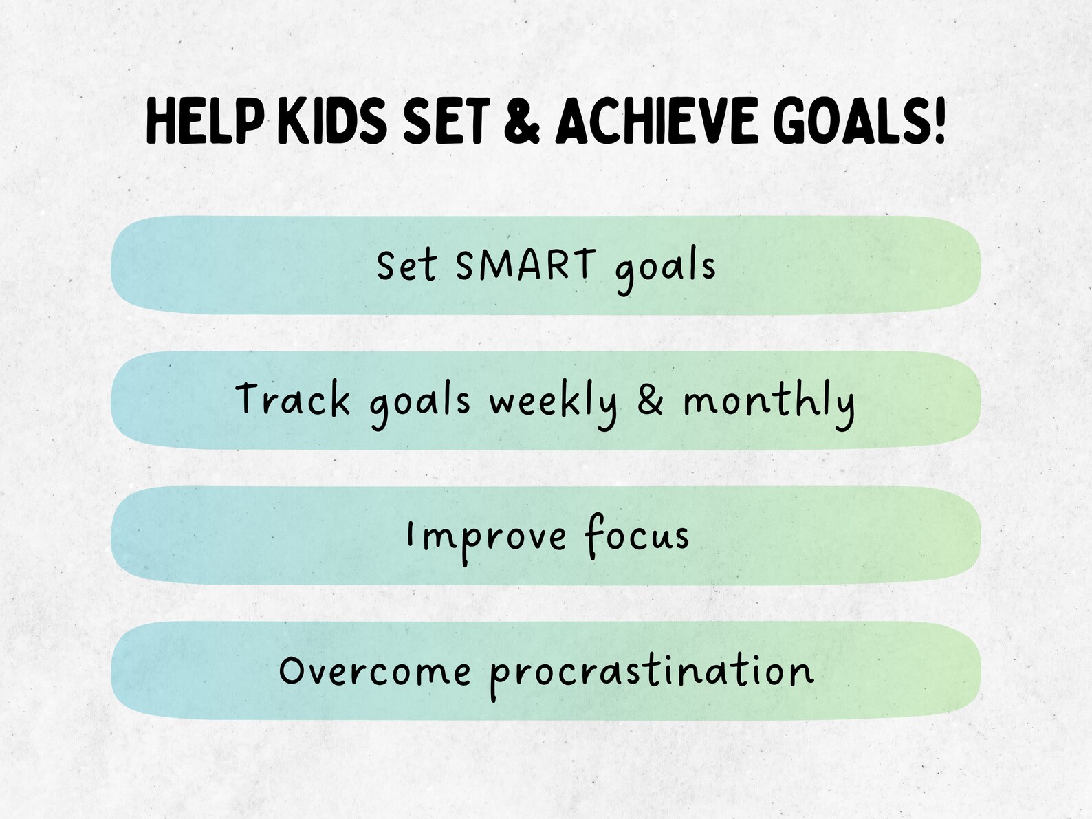 Kids & Teens Goal Setting Worksheets: SMART Goals Planner (printable ...
