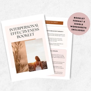 DBT Communication Skills Worksheets With Interpersonal Effectiveness ...