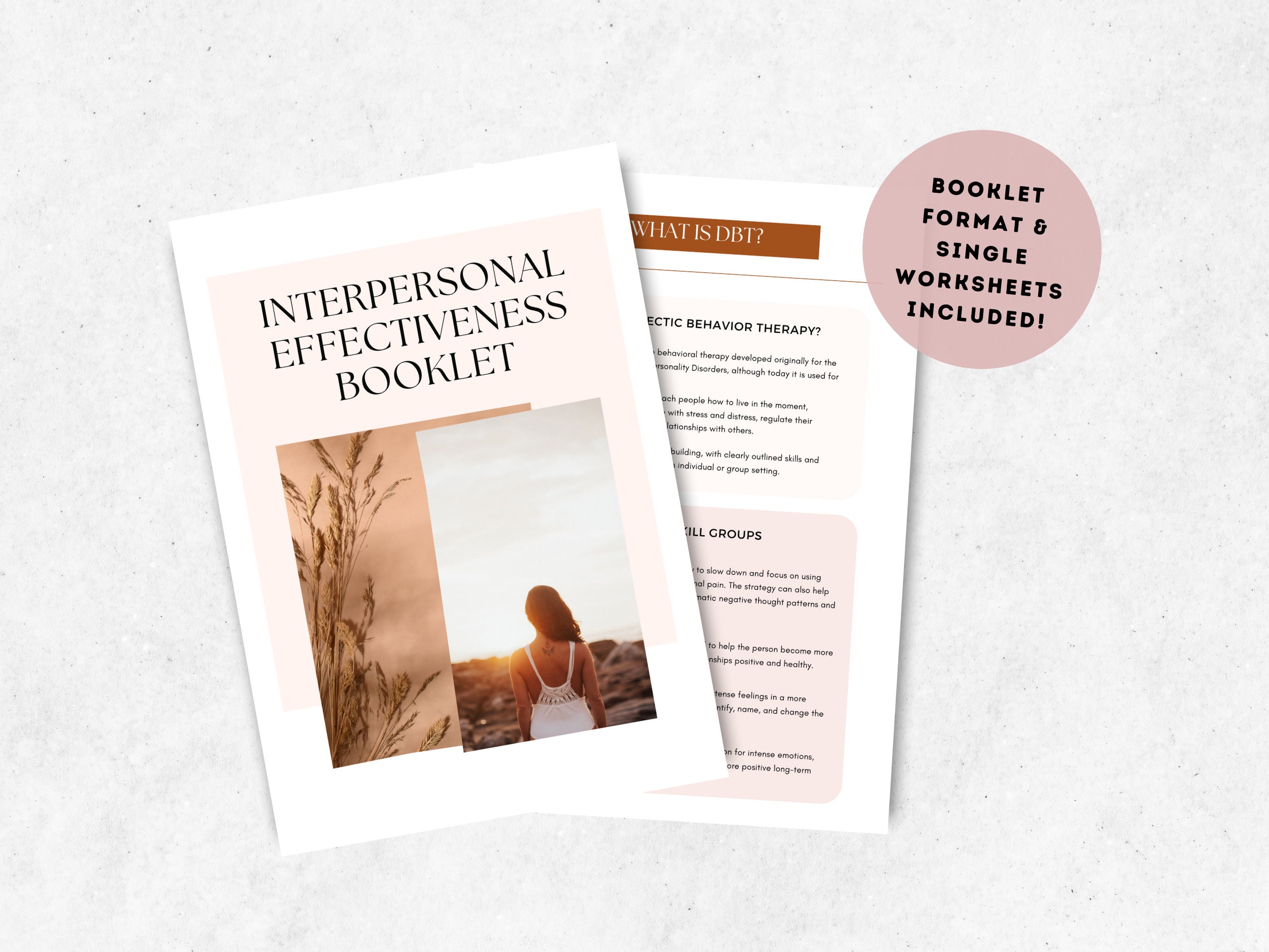 DBT Worksheets for Communication Skills, Healthy Boundaries for Adults ...