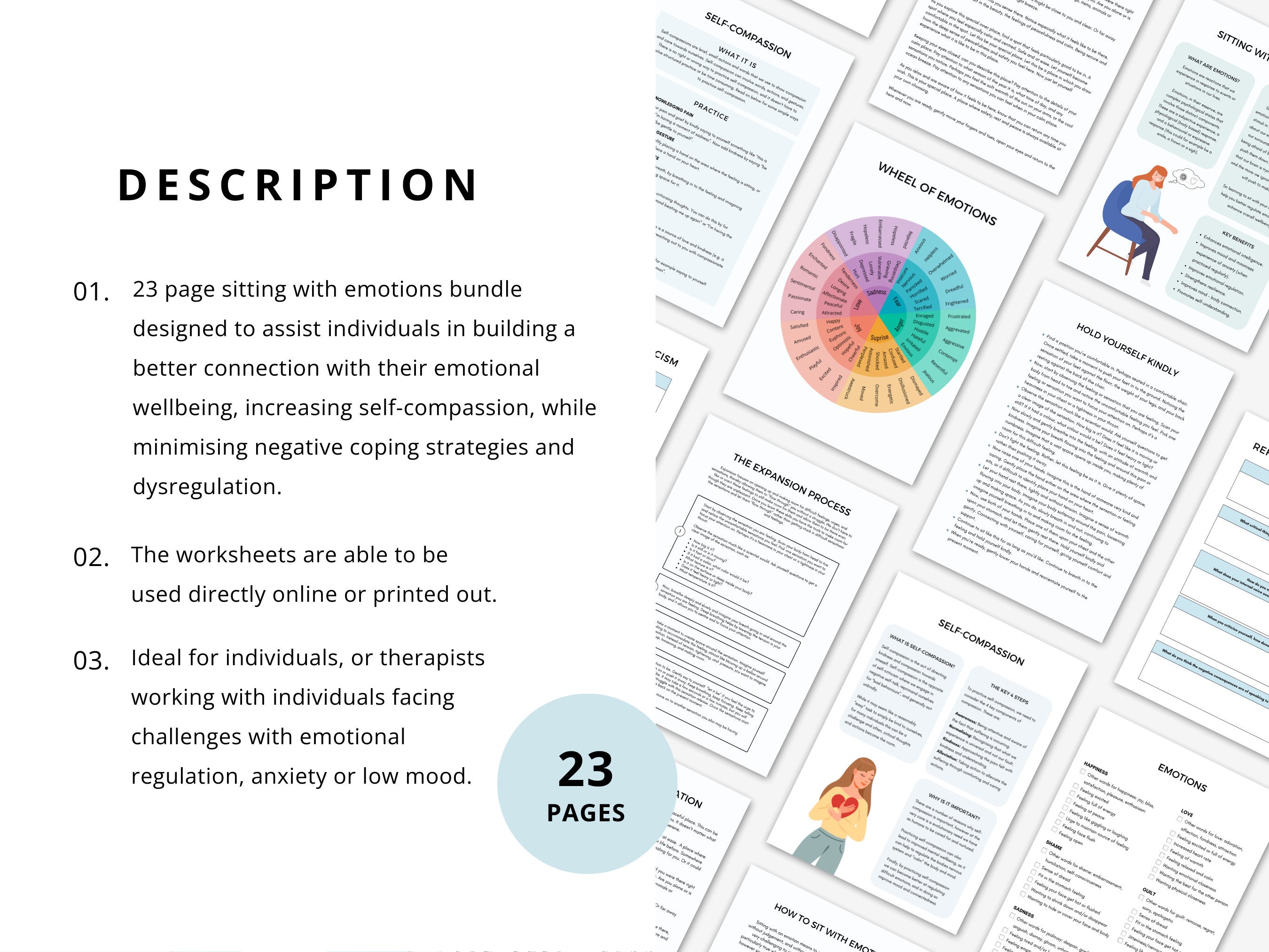 Sitting With Emotions Mega Bundle for Adults and Teens to Learn ...