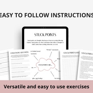 CPT Trauma Worksheets: Stuck Points, Triggers, PTSD (printable ...