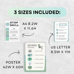 Grounding Poster Bundle for Counselor Grounding Exercise Prints for ...