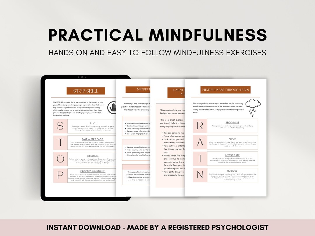 Practical Mindfulness Activities for Sitting With Emotions, Self ...