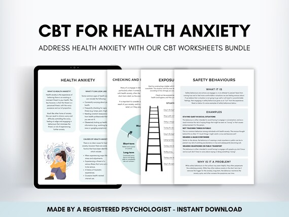 Cbt Worksheets For Health Anxiety Amazon.com : Anxiety Relief Workbook