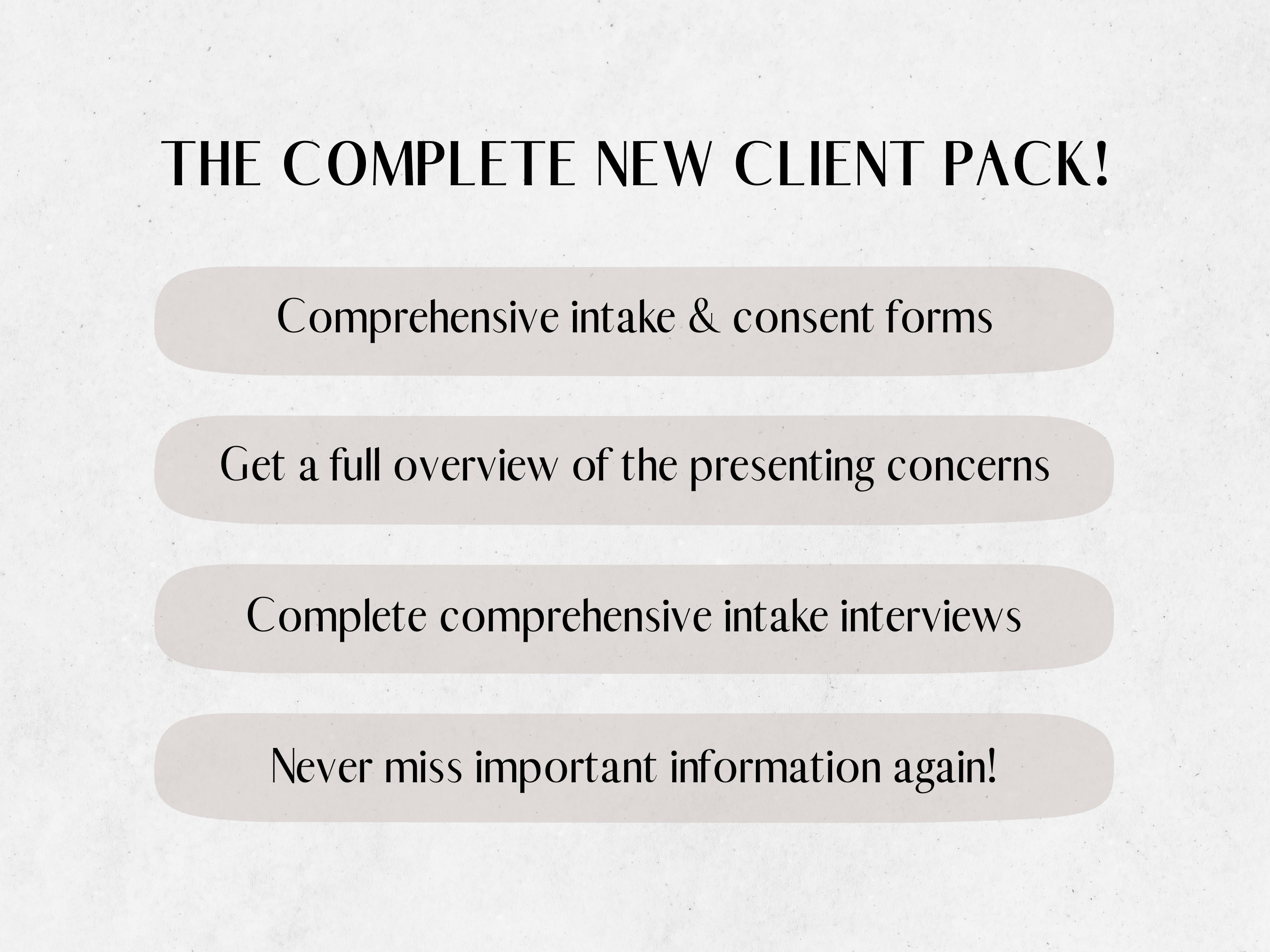 Therapy Intake Form Bundle, New Client Questionnaire, Psychotherapy ...