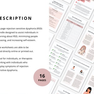 RSD Management Guide: Self-esteem & People Pleasing Worksheets (digital ...