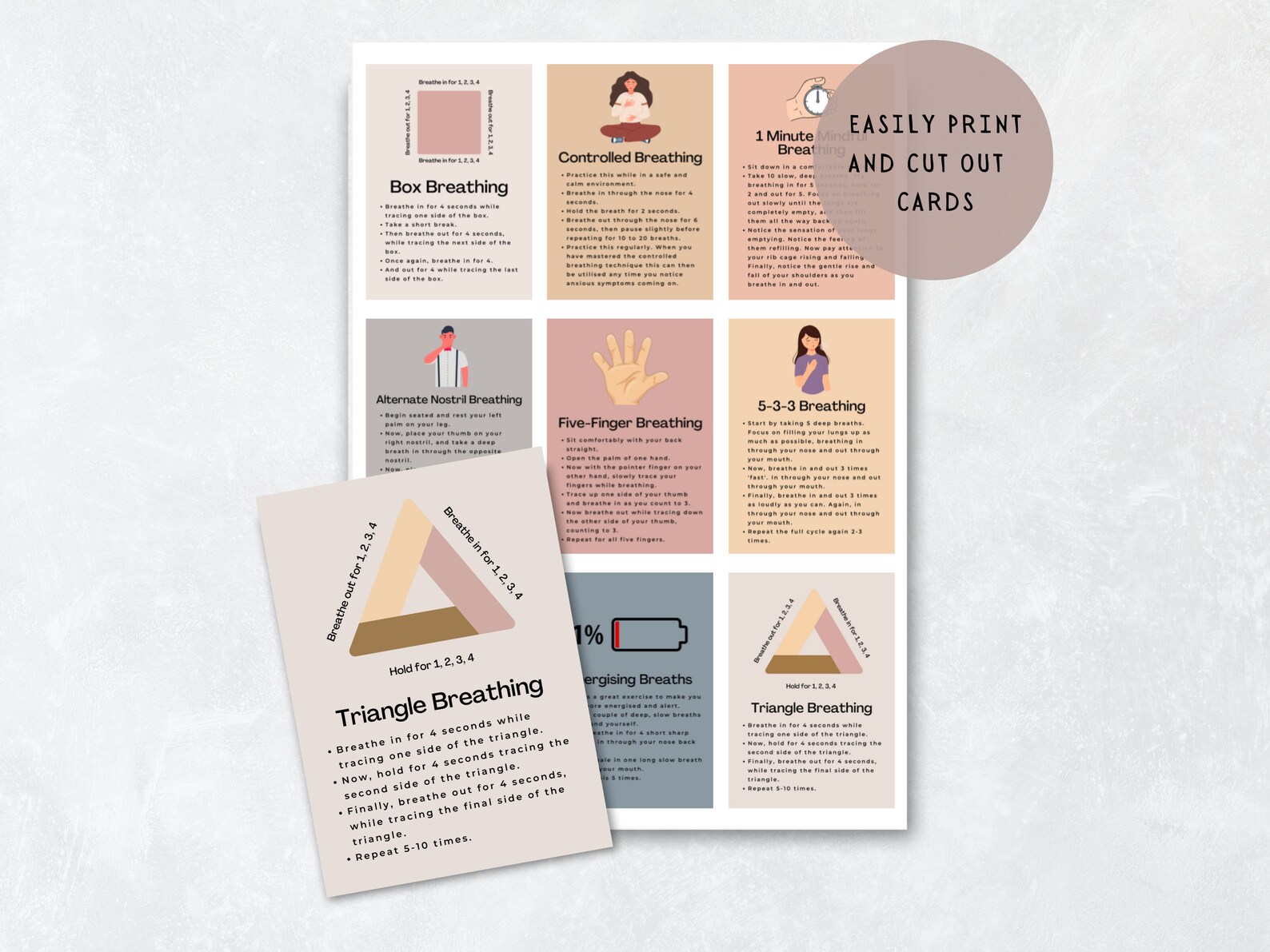 Mindful Breathing Bundle for Teens & Adults Mindfulness Breathing ...