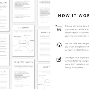 CPT Trauma Worksheets: Stuck Points, Triggers, PTSD (printable ...