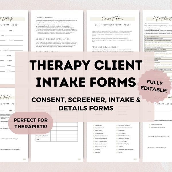 Patient Intake - Etsy