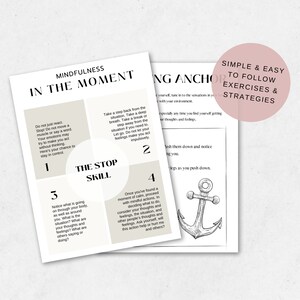 Mindfulness Worksheets for Adults and Teens | Mindfulness Breathing ...