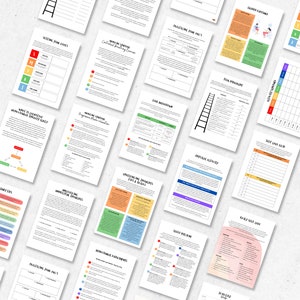 CBT Worksheets for ADHD Brain Bundle, Executive Functioning for Adults ...