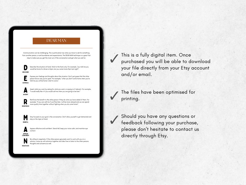DBT Worksheets for Communication Skills, Healthy Boundaries for Adults ...