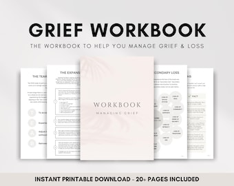 Grief Journal Printable | Bereavement Therapy | Grief and Loss | Memory ...