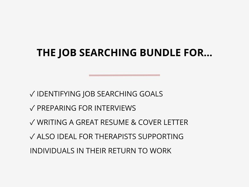 Job Search Worksheets Bundle: Resume, Interview Prep (printable ...