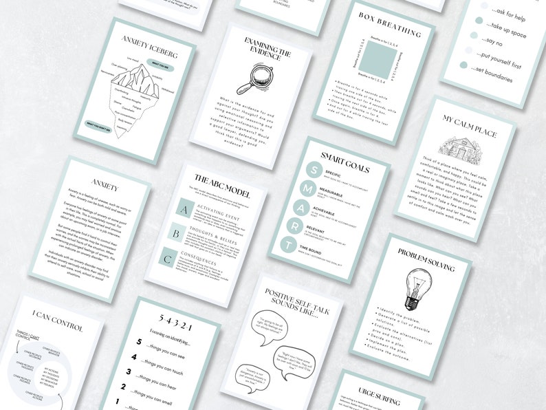 Coping Skills Cards for Anxiety, Proven Strategies for Anxiety ...