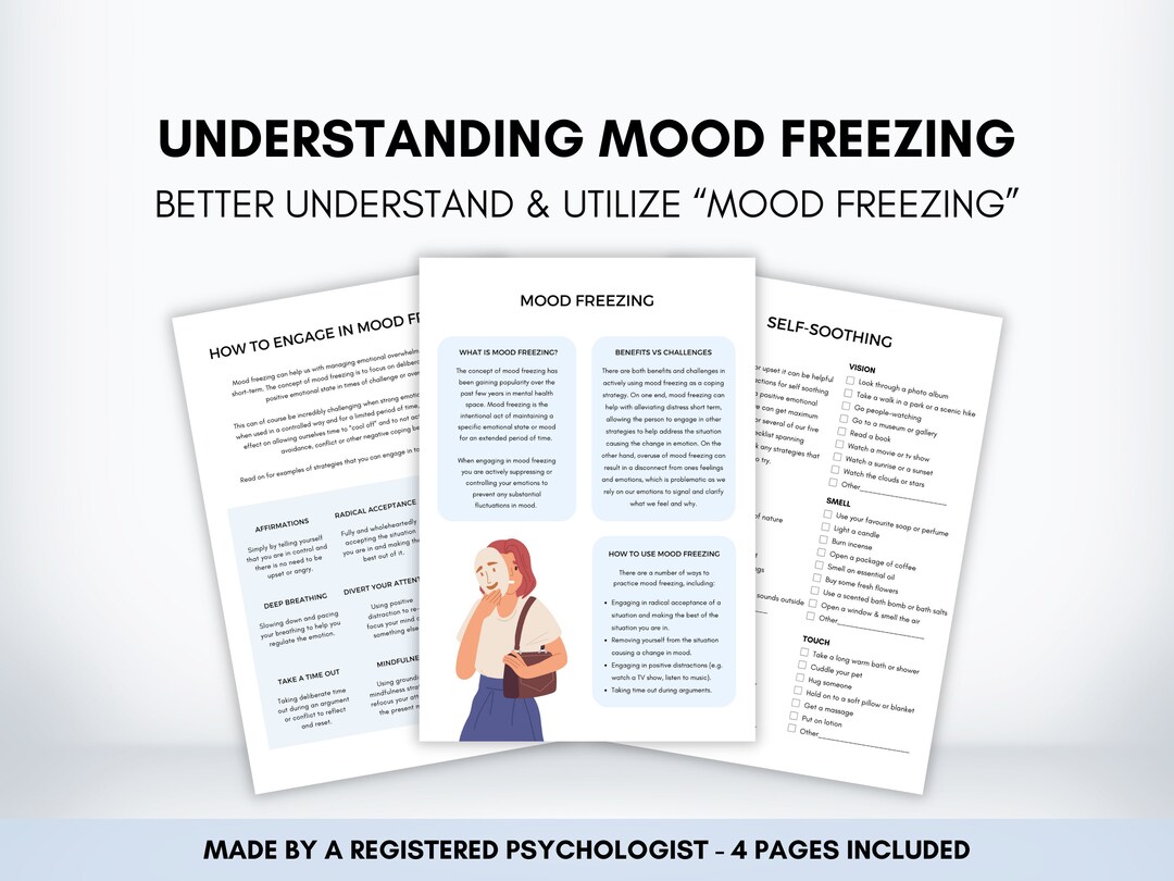 Mood Freezing Worksheets, Understanding Emotions, Emotional Regulation ...