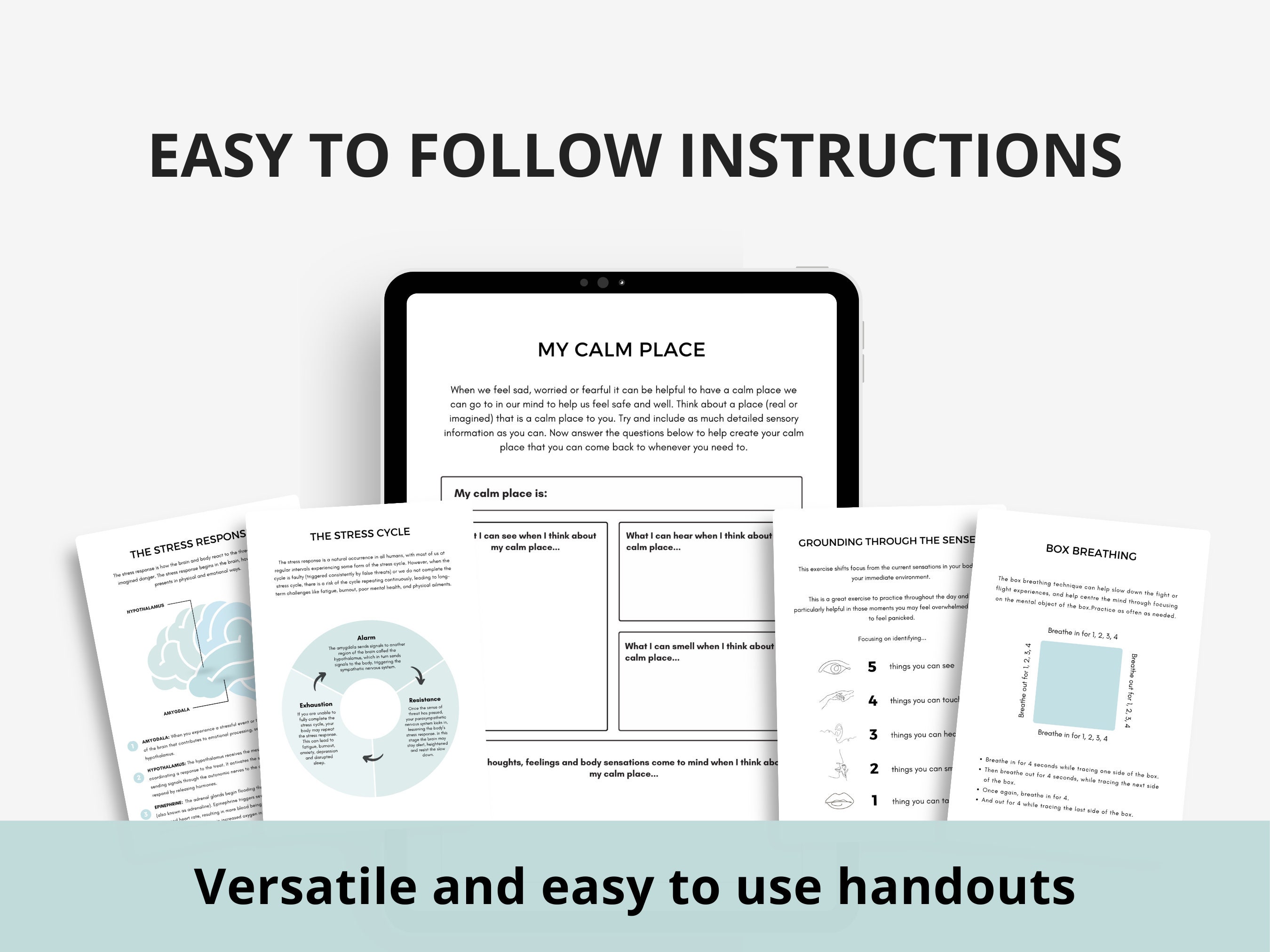 Stress Response Cycle Worksheets, Fight Flight Freeze Fawn Bundle for ...